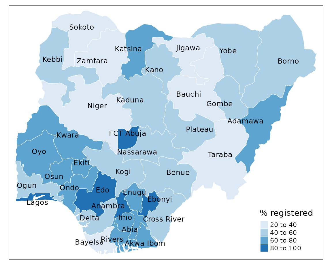 Creating choropleth maps • crvsreportpackage